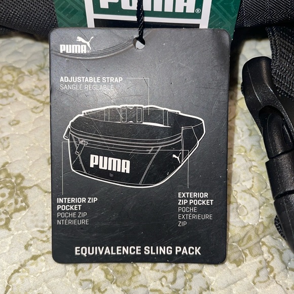 Puma | Bags | Puma Black Equivalence Sling Pack | Poshmark
